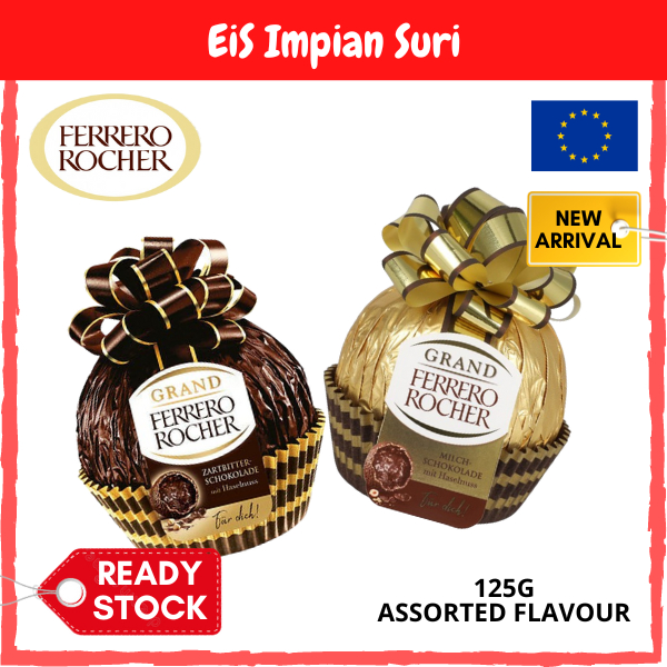 Grand Ferrero Rocher 125g Assorted Flavour/Giant Ferrero/Coklat Ferrero ...