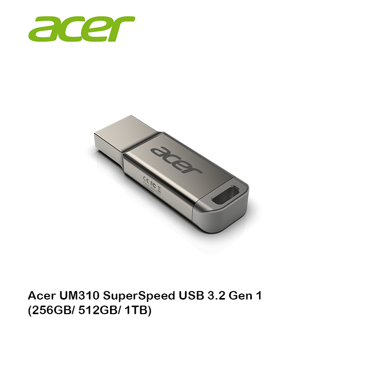 ACER UM310 SuperSpeed USB 3.2 Gen 1 Flash Drive (256GB / 512GB / 1TB) | Shopee Singapore