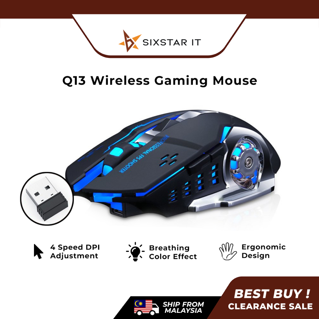 Q13 Wireless Mouse Gaming Mouse Bluetooth Mouse Multiple Colour ...