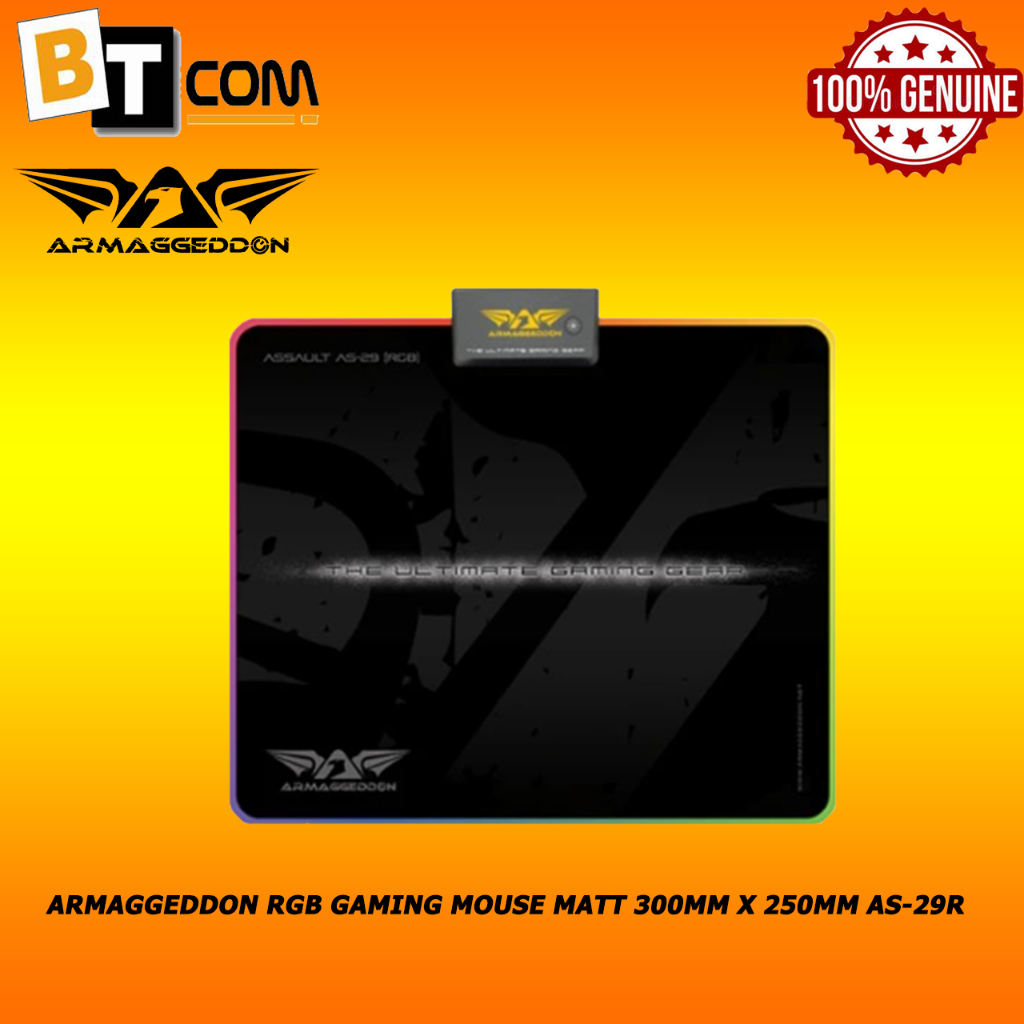 Armaggeddon RGB Gaming Mouse Matt 300mm x 250mm AS-29R | Shopee Singapore