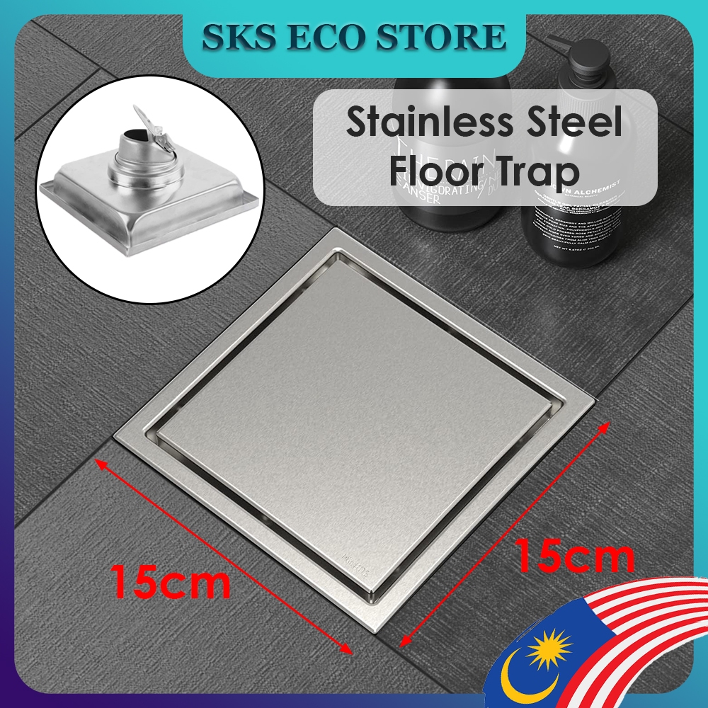 Stainless Steel Floor Trap Floor Grating with Cover Hidden Floor Trap ...
