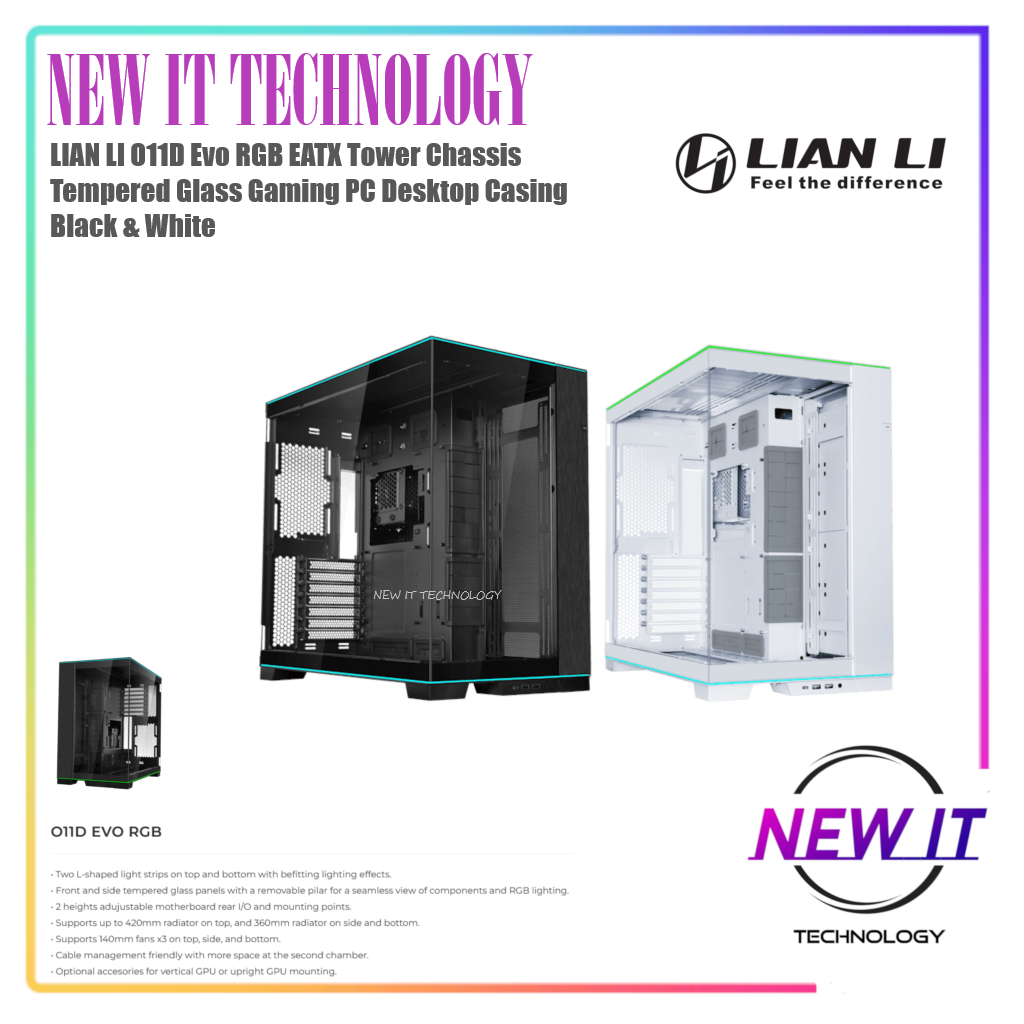 LIAN LI O11D Dynamic Evo RGB Lamborghini EATX Tower Chassis Tempered ...