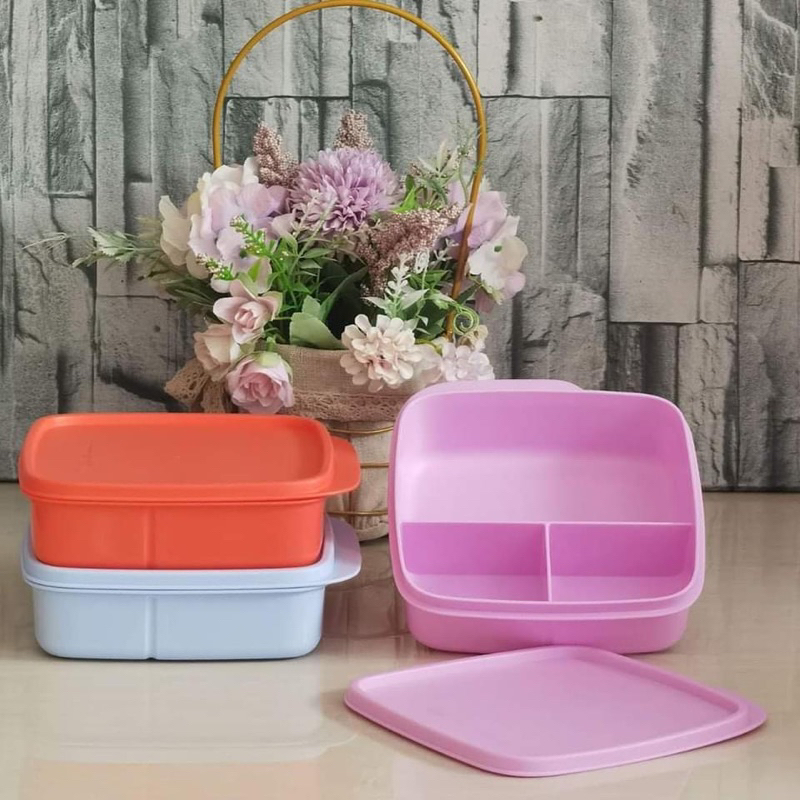 Tupperware Jolly Tup 1L and Lolli Tup divided lunch box 550ml 1 unit ...