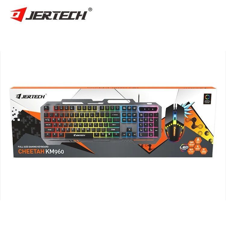 JERTECH KM960 CHEETAH FULL SIZE GAMING KEYBOARD LED CHROMA | Shopee Singapore