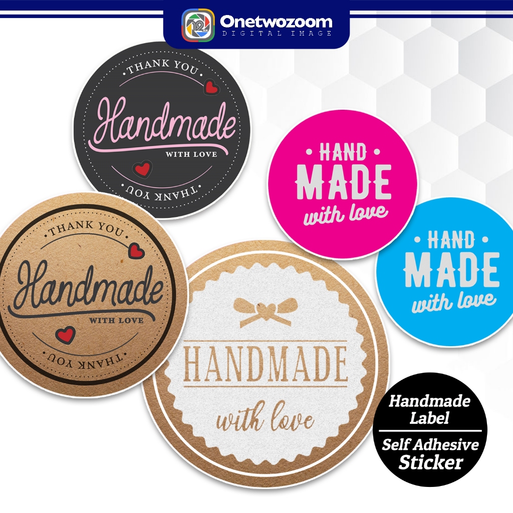 HANDMADE Sticker | Homemade Packaging Label | Self Adhesive Sticker ...