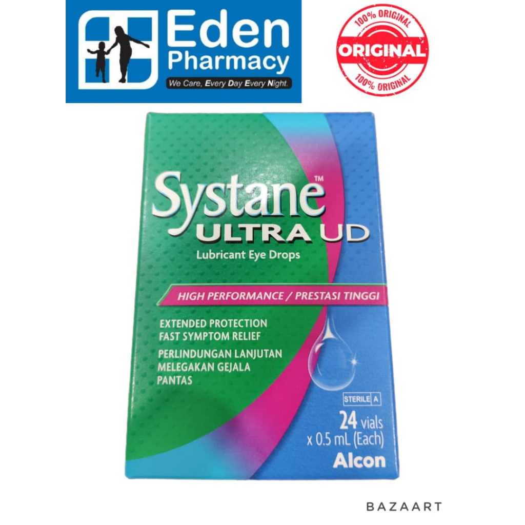Alcon Systane Ultra Lubricant Eye Drops ( 24 vials x 0.5ml ) | Shopee ...