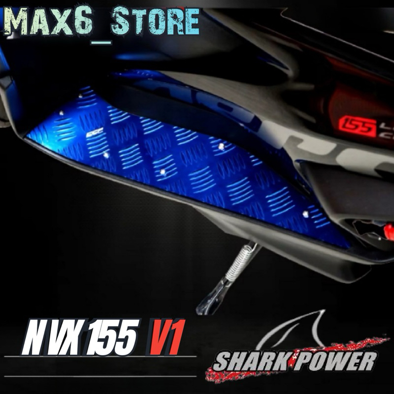 Shark Power Yamaha NVX V1 Alloy Footboard Footpad Carpet Pelapik Kaki ...