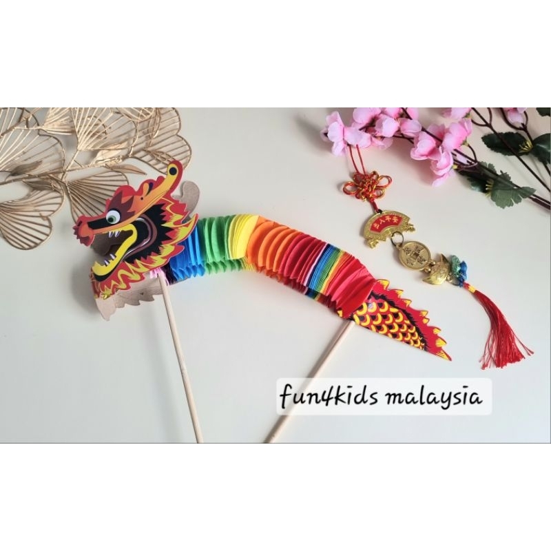 2024 CNY Preschool Craft DIY Dragon Dance Puppet Kit | Shopee Singapore