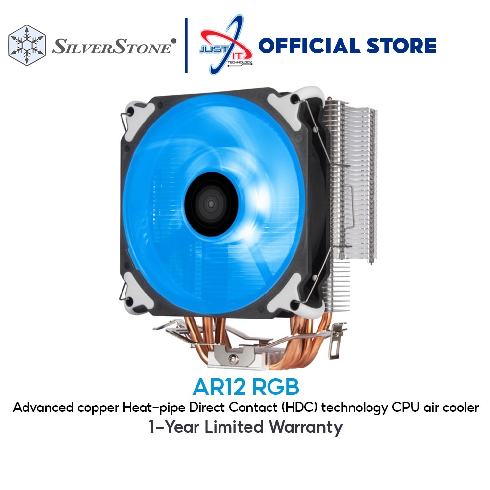 SILVERSTONE AR12 RGB 120MM AIR COOLER ( SST-AR12-RGB ) | Shopee Singapore