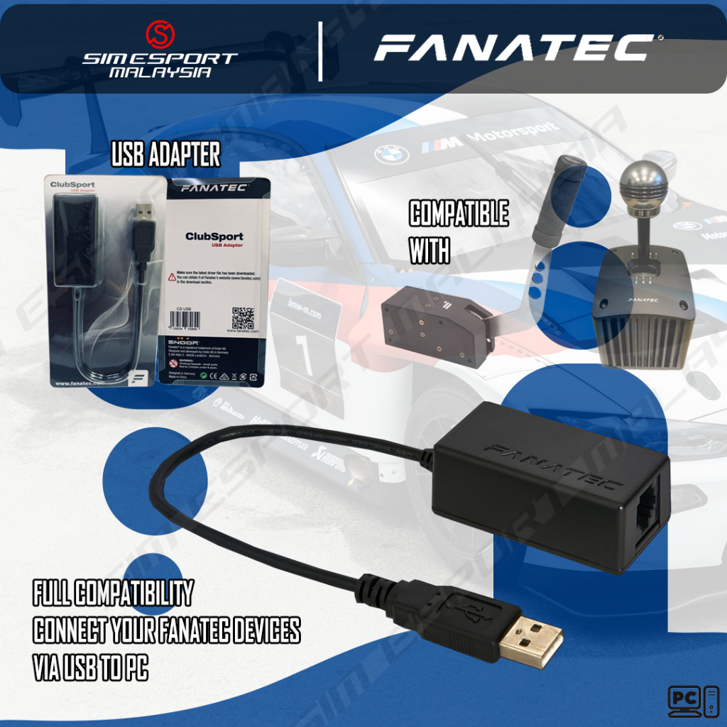 Fanatec ClubSport USB Adapter (PC ONLY) | Shopee Singapore