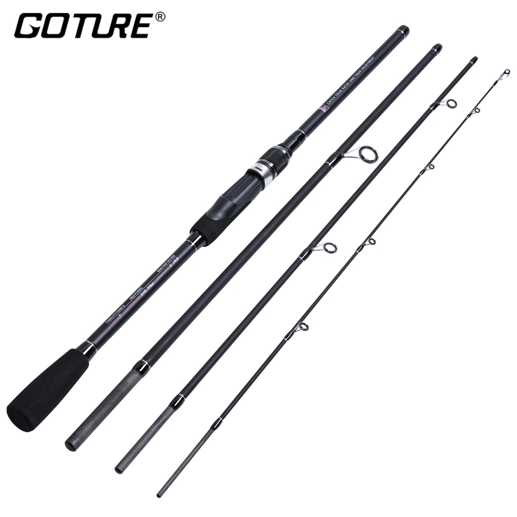 GOTURE Finality Fishing Rod 4 bahagian Spining Casting 7FT / 8FT / 9FT ...