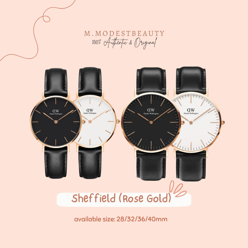 [ Authentic] DW Sheffield Leather Watch DW Watch | Shopee Singapore