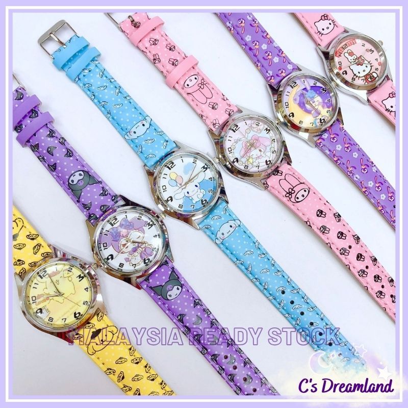 C'S DREAMLAND Cute Sanrio Watch With Box Cute Cartoon Watch Kuromi ...