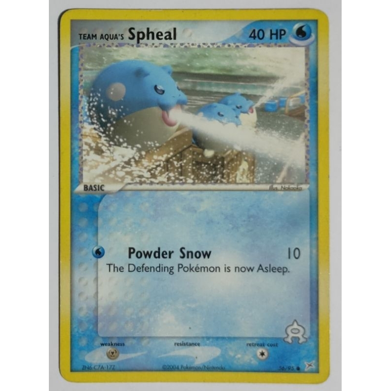 Team Aqua's Spheal - 56/95 - Common (Ex Team Magma vs. Team Aqua ...