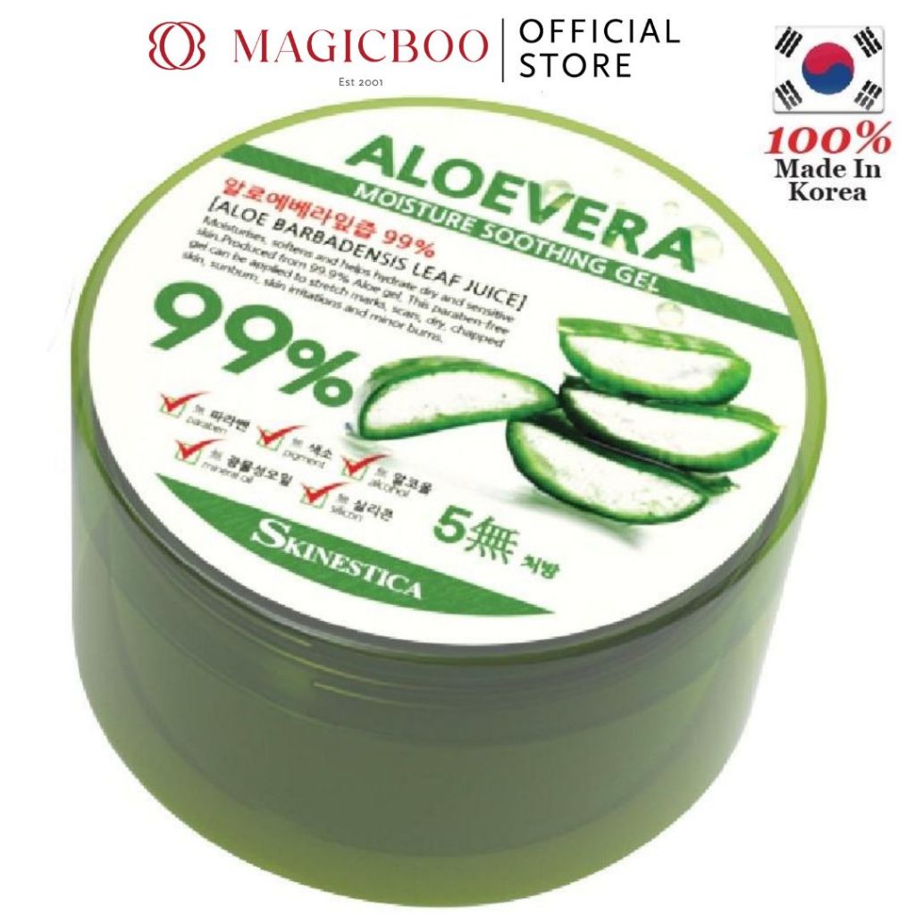 Magicboo Skinestica Aloe Vera Moisture Soothing Gel (300ml) | Shopee ...