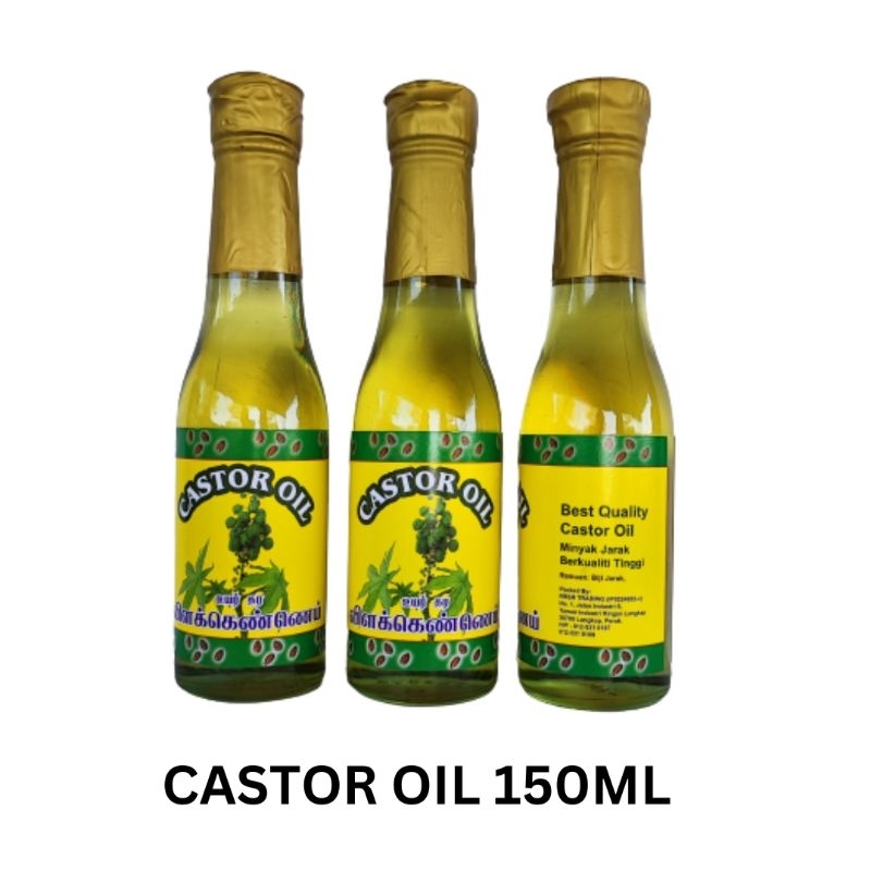 RRSR PURE CASTOR OIL /MINYAK JARAK (150ML) (Botol Kaca/ Glass bottle ...