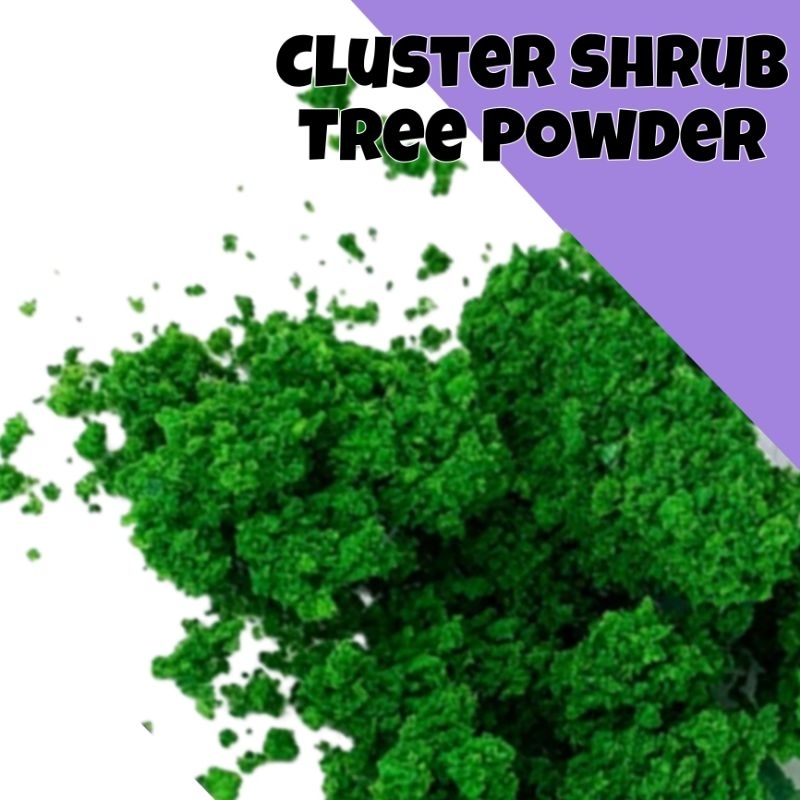 Artificial Cluster Shrub Tree powder -diorama (diy material)(40g ...