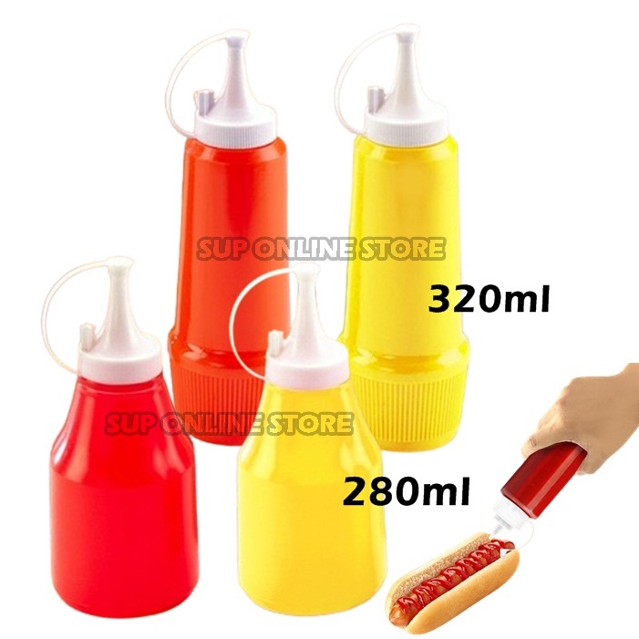 PlastuIc Sauce Squeezer Bottle / Ketchup Squeezer / Botol Sos / 280ML ...
