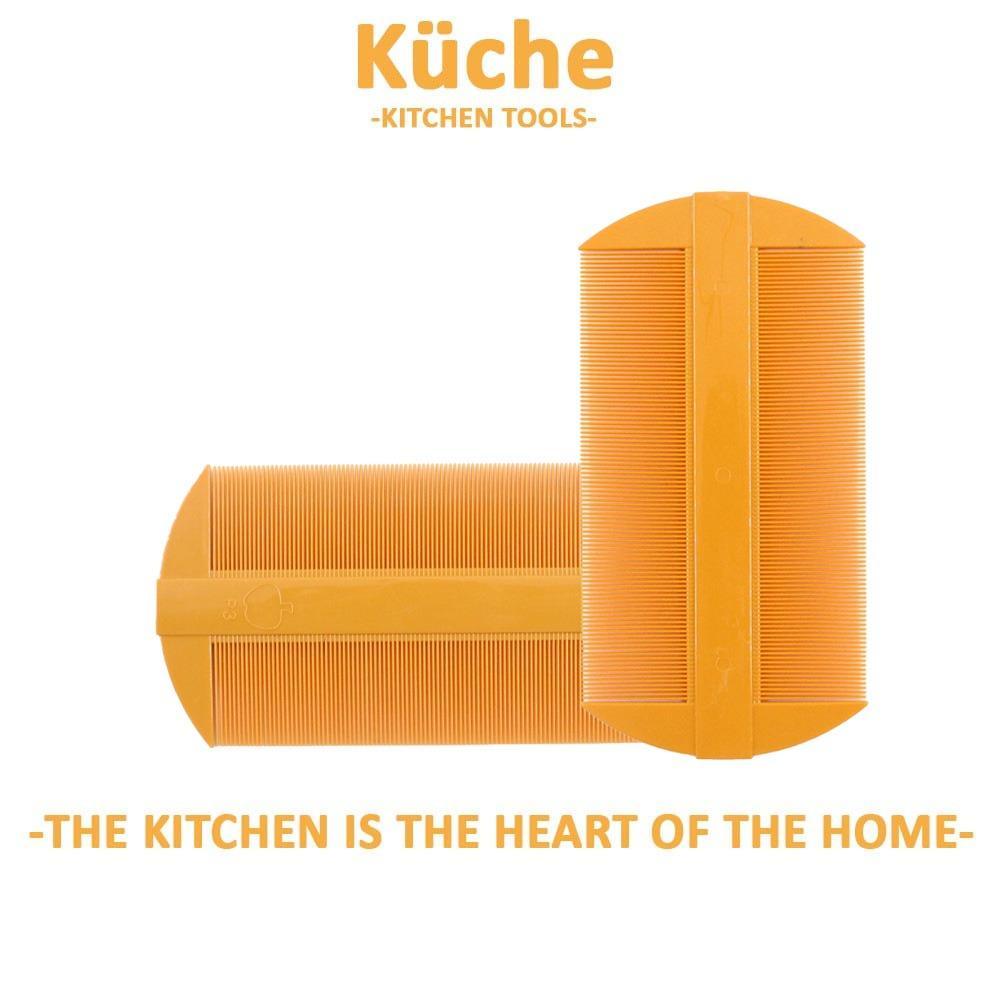 KUCHE Nit Fine Tooth Head Lice Hair Combs Flea Plastic Fine Mini Double ...