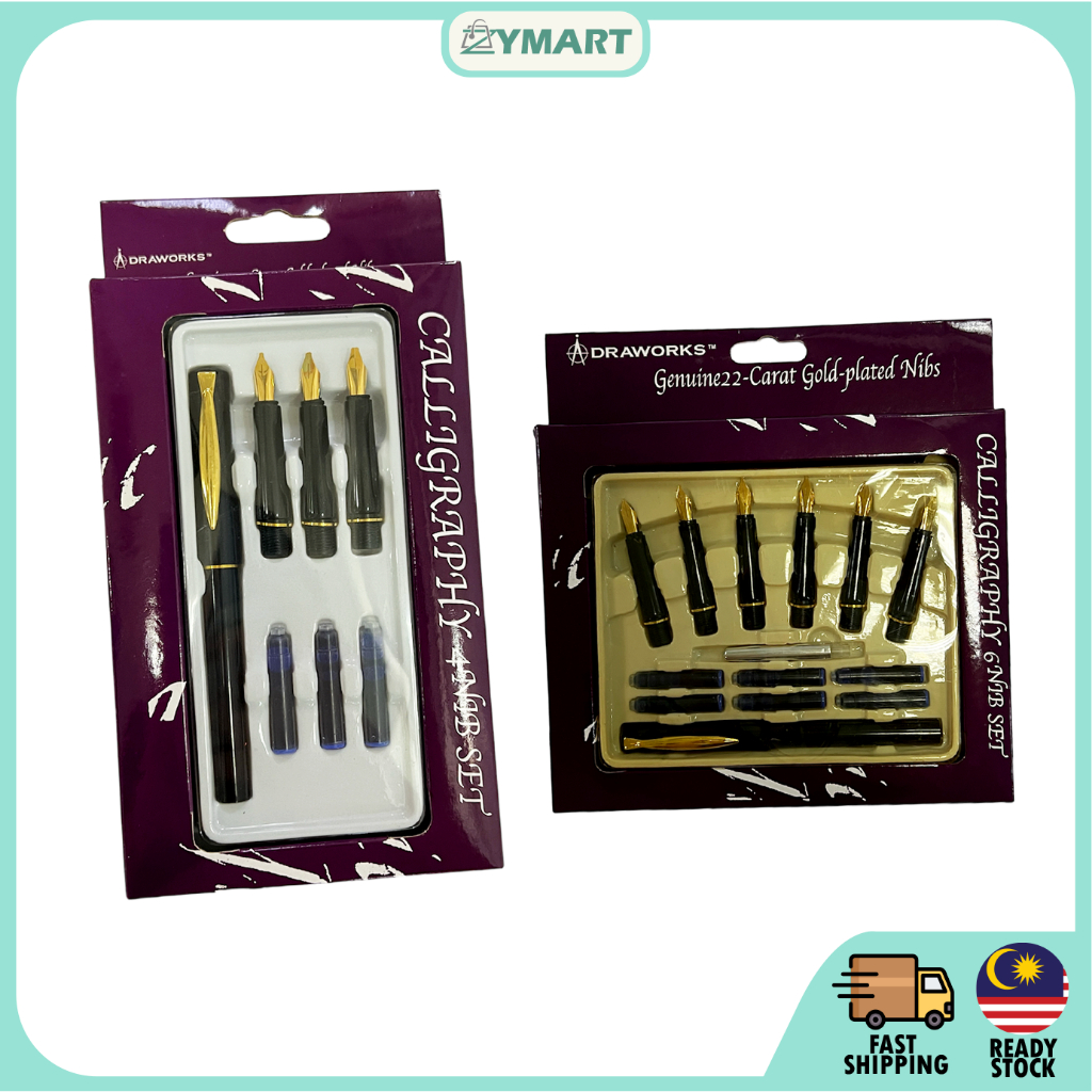 Calligraphy Pen 4 / 6 Nib Set | Shopee Singapore
