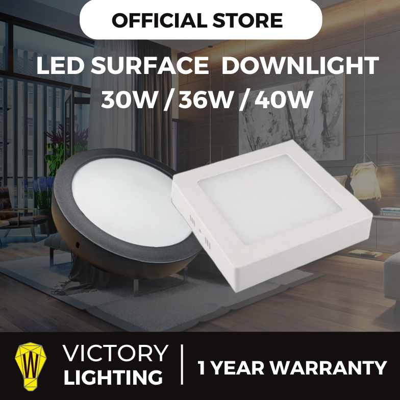 [1 YEAR WARRANTY] Aluminium LED Surface Downlight 30W /36W /40W Mounted ...