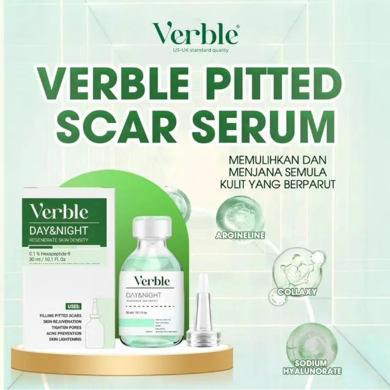 VERBLE COMBO SET pitted scar reduce dark spots brighten skin 30ml | Shopee Singapore