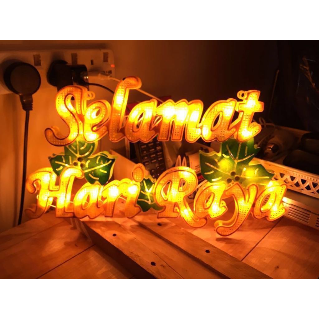 Lampu Selamat Hari Raya Large Besar Decoration Light Decor Lampu Raya ...