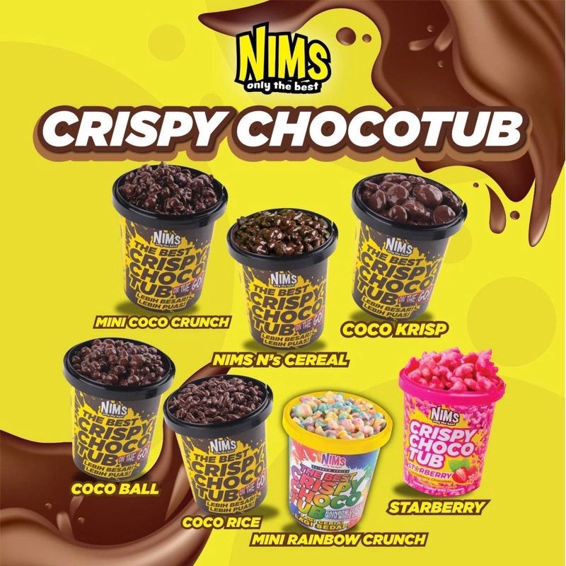 NIMS CRISPY CHOCO TUB JAR | Shopee Singapore