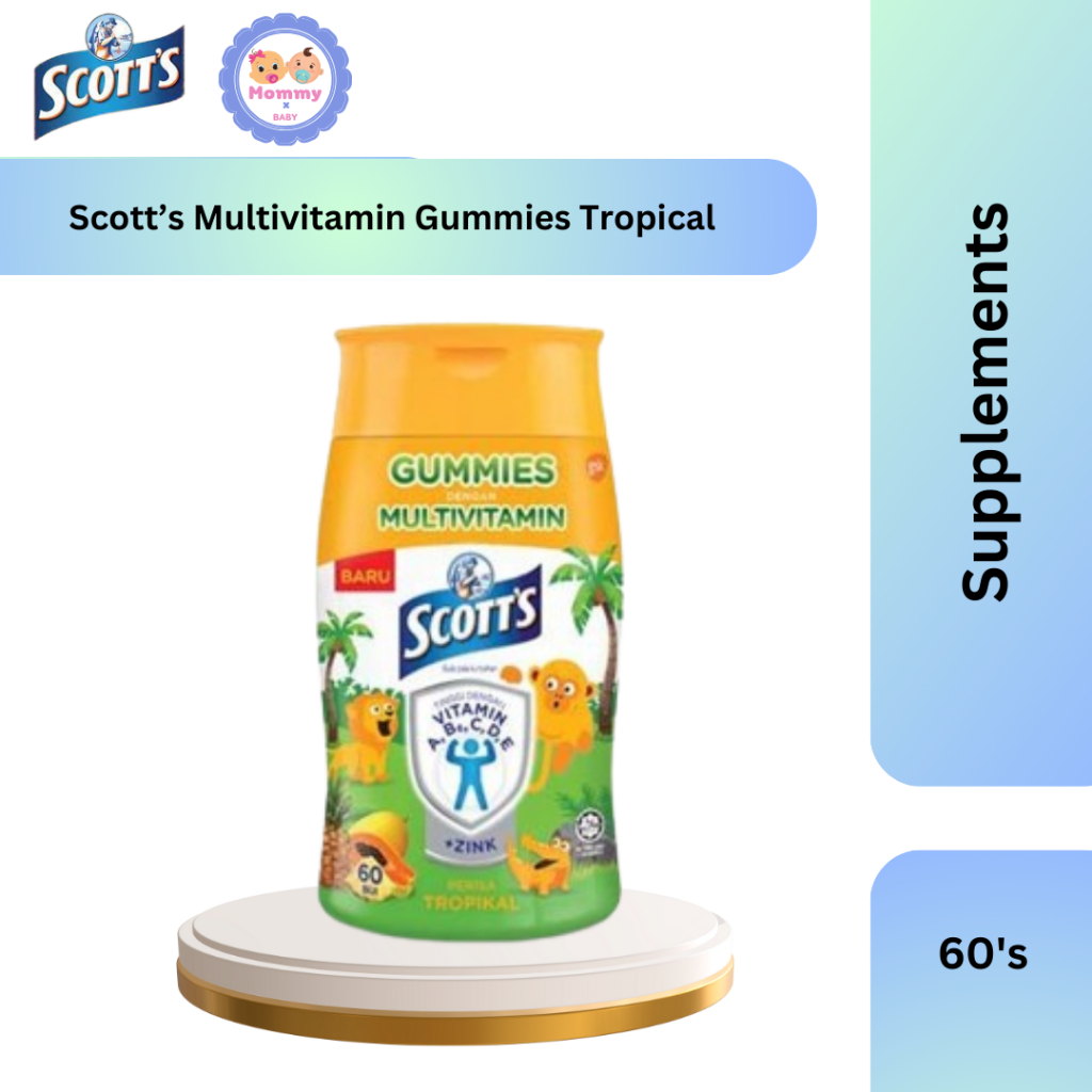 Scott's Multivitamin Gummies 60's Tropical Flavour | Shopee Singapore