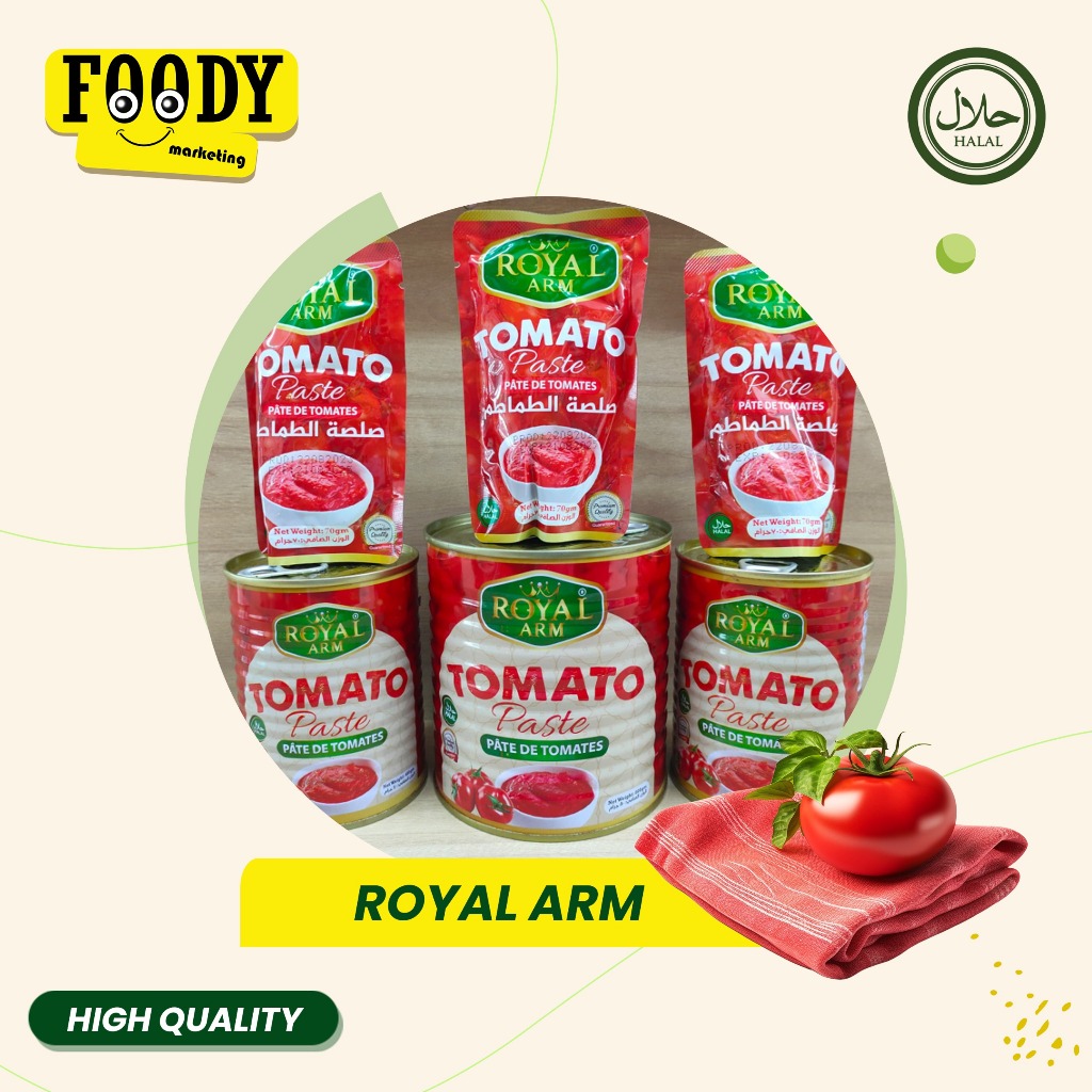 Royal Arm High Quality Tomato Paste 70g/210g/400g/800g | Shopee Singapore