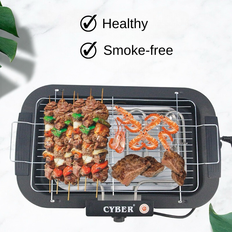 Dented Box Household BBQ Tools Cast Iron Electric Grill Smokeless ...