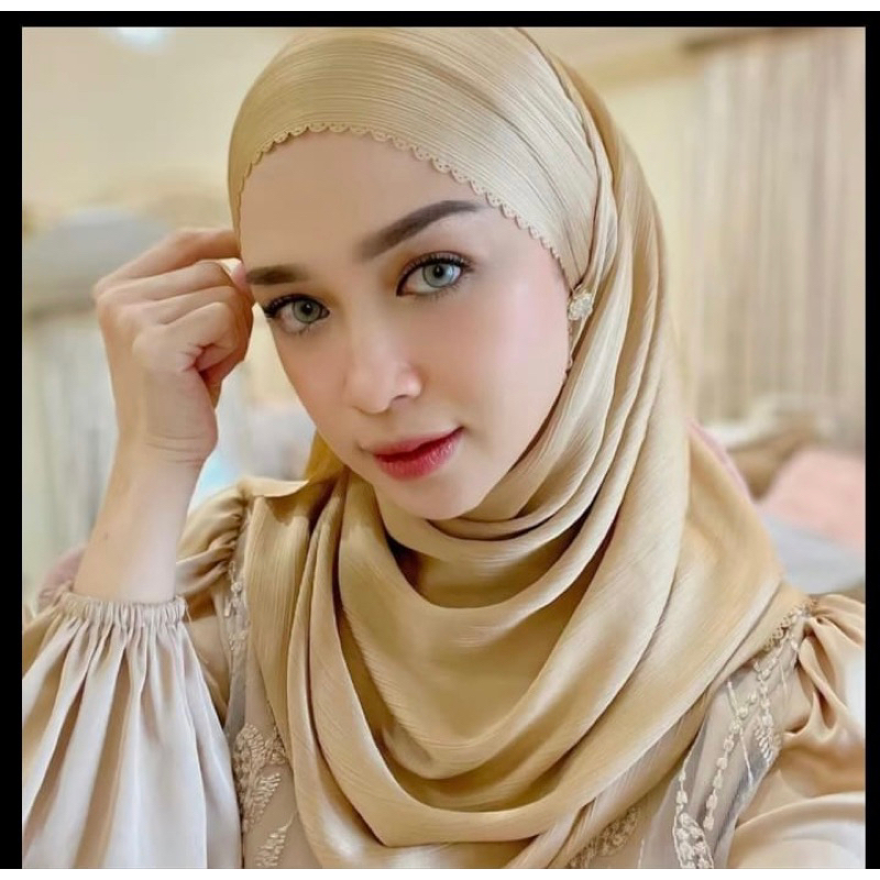 Shawl shimmer laser cut | Shawl lasercut shawl raya | Shopee Singapore