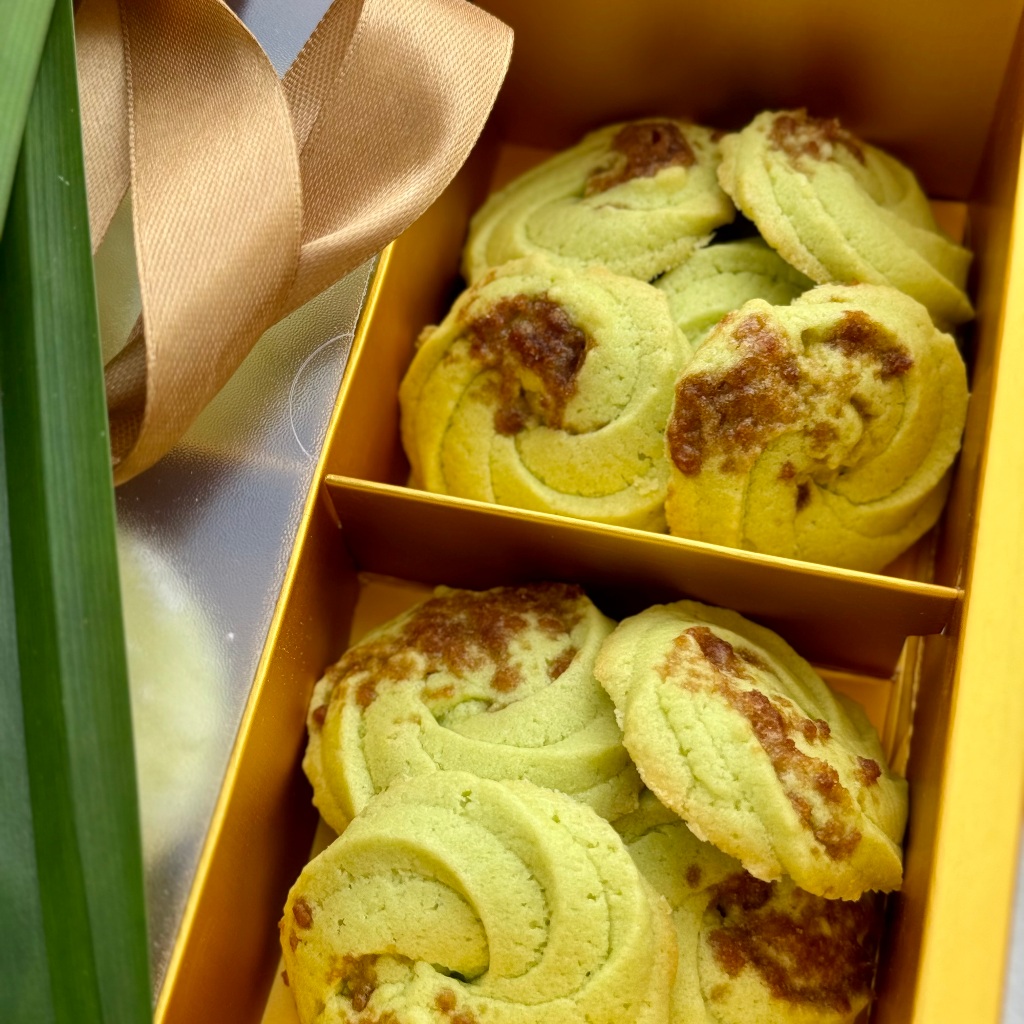 Pandan Cookies | Premium Made with Butter and Fresh Pandan | Shopee ...