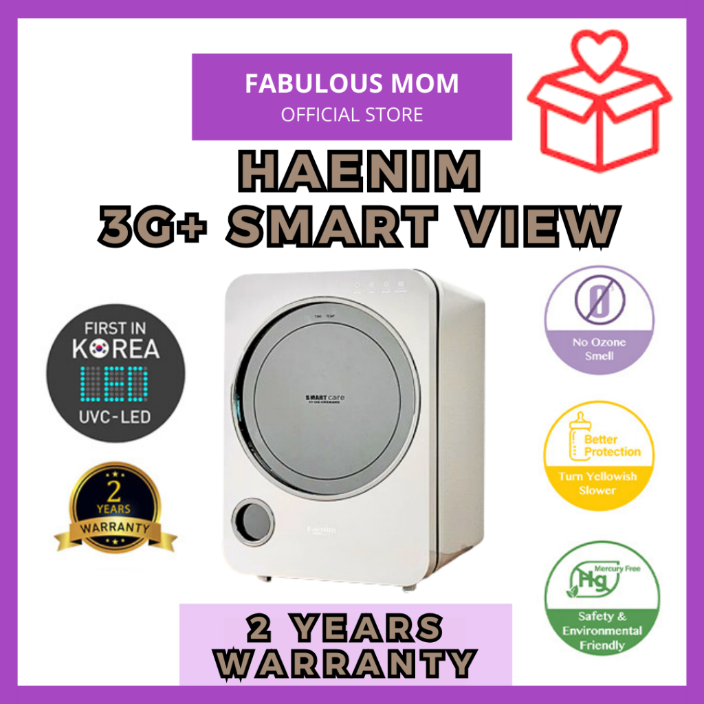 [HAENIM] 3G+ Smart View UVC LED Electric Steriliser White Metal UV ...