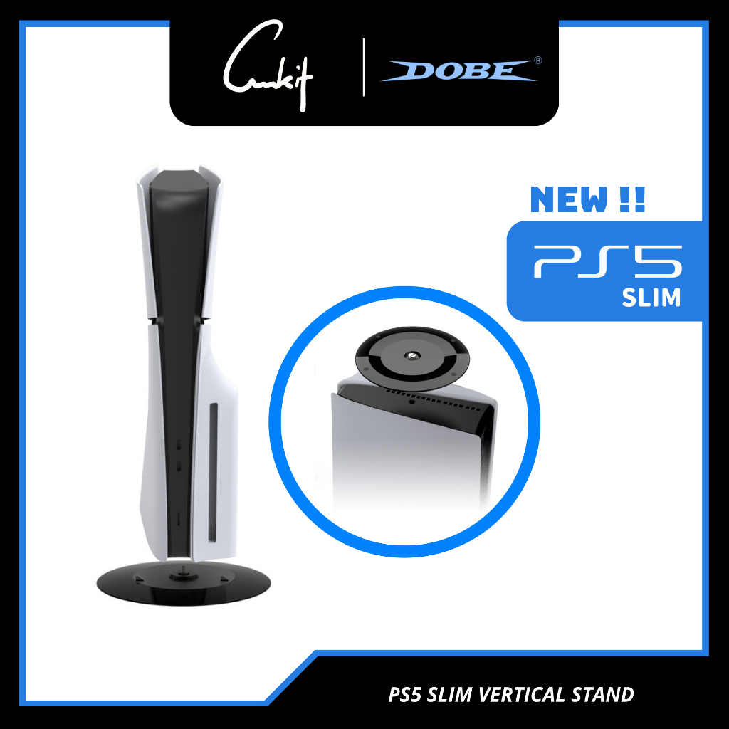 DOBE PS5 Slim Vertical Stand Black Colour PS5 SLIM Digital PS5 SLIM CD ...