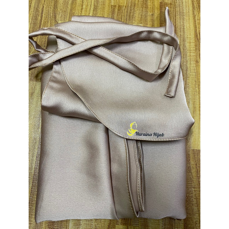 SET SHAWL SATIN + PURDAH MINI ALA NEELOFA (Curve) | Shopee Singapore
