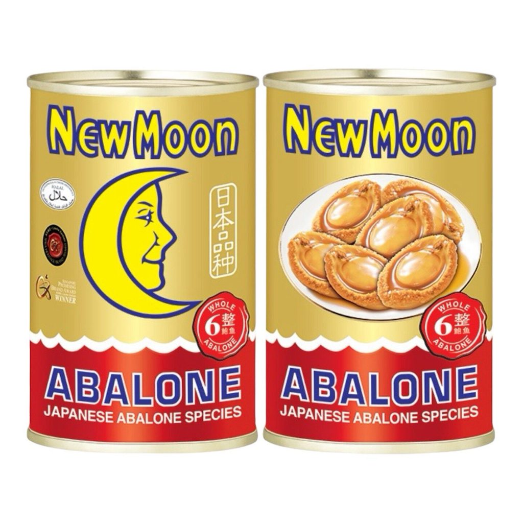 New Moon Moon Brand Premium Abalone 6pcs Pack New Moon Abalone 425g ...