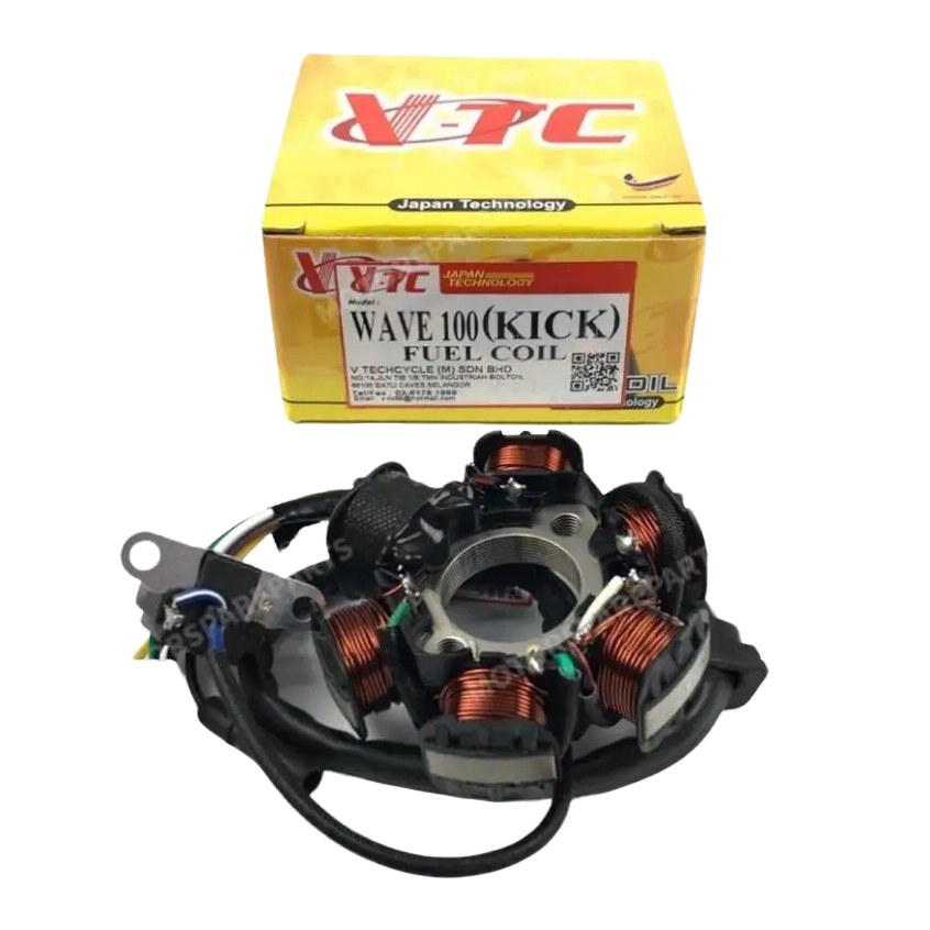 VTC FUEL COIL MAGNET STARTER COIL DREAM WAVE100 (KAKI KICK) | Shopee ...