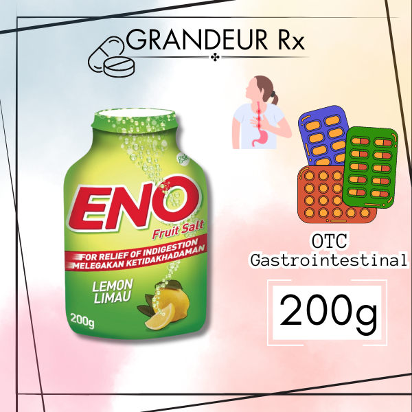 Eno Fruit Salt Lemon Flavour 200g | Shopee Singapore