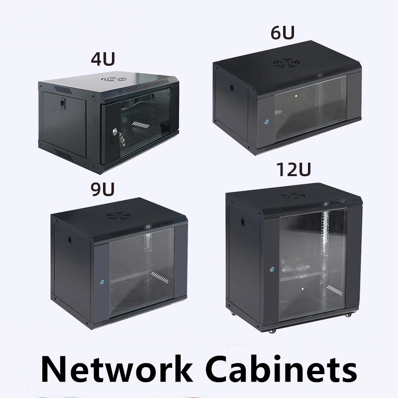Rack Cabinet Data Wall 19 Inch Different Sizes 6U 9U 12U Floor Network ...