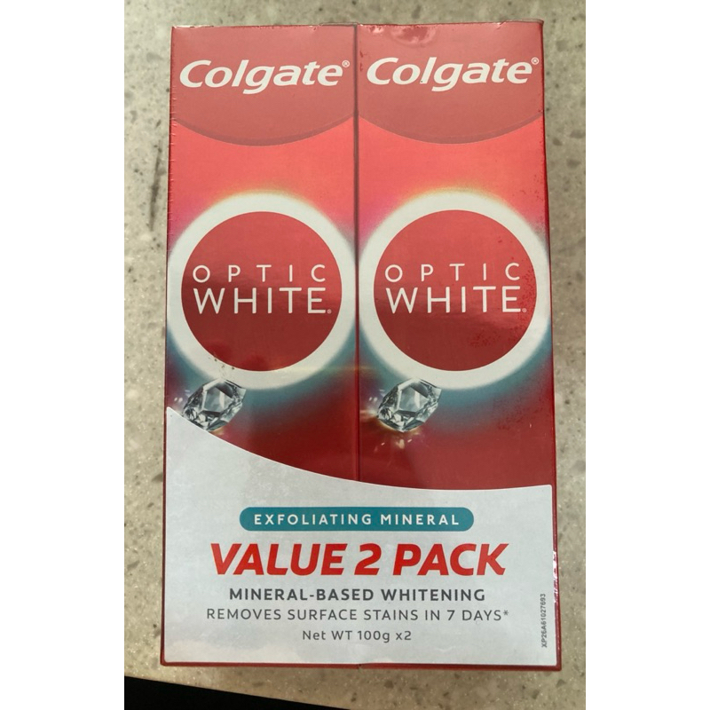 Colgate optic white 100gram x 2 high quality toothpaste ( whitening ...