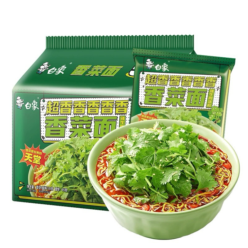Popular White Elephant Bagged Coriander Instant Noodles (5 Packs) Bai ...