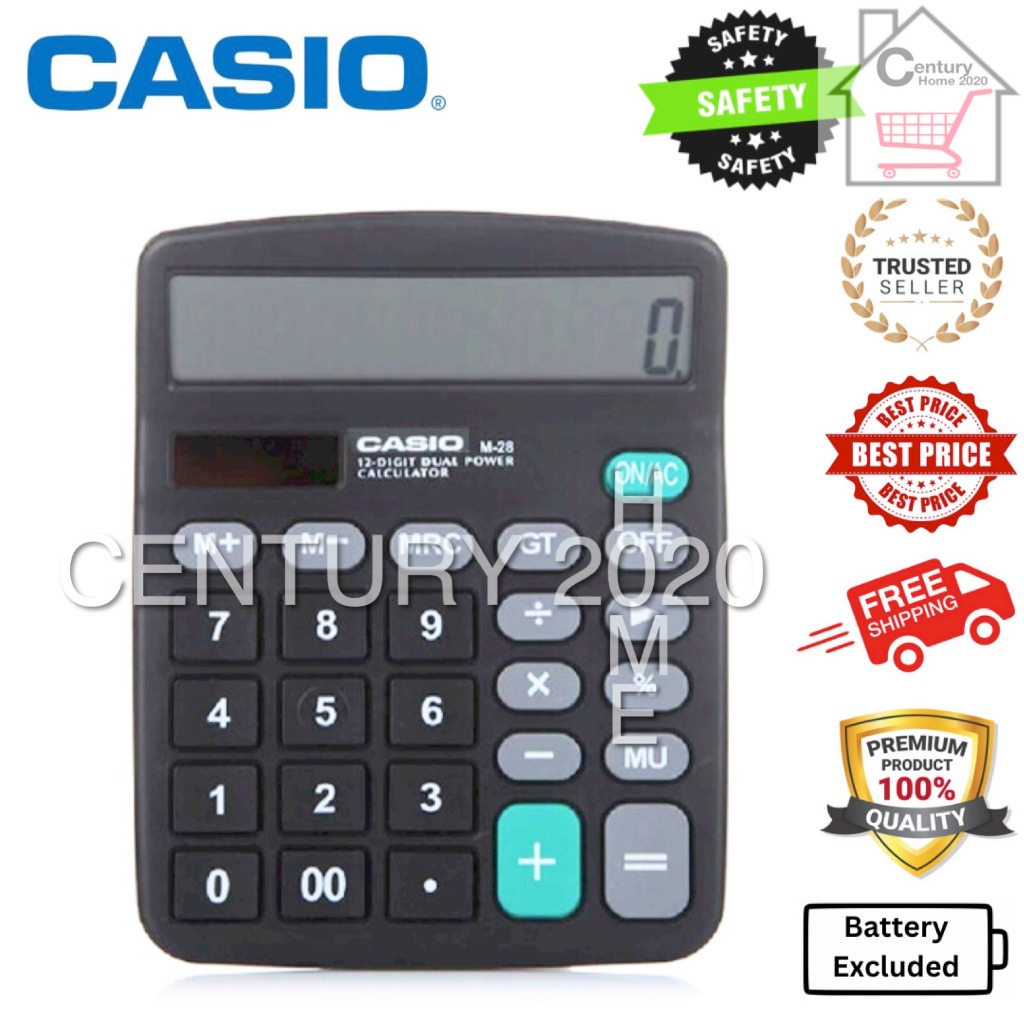 CASIO Electronic Calculator M-28 Desktop Calculator | Shopee Singapore