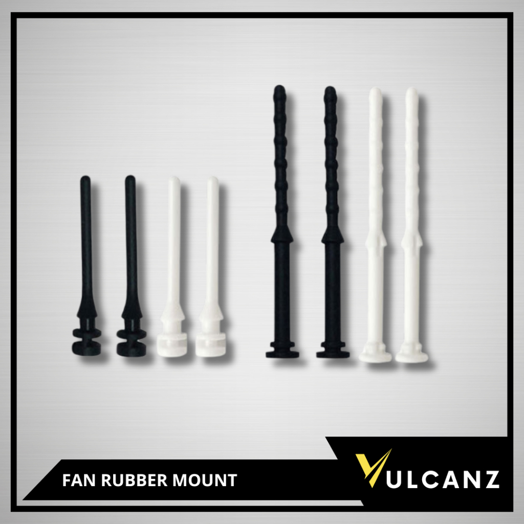 ANTI VIBRATION FLEXIBLE RUBBER SILICONE FOR PC CASE FAN MOUNTS SCREW ...