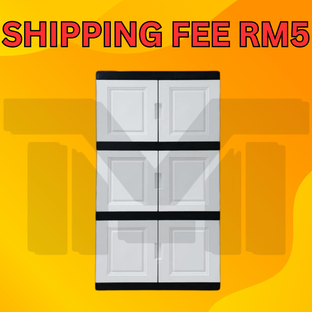 0030 EAGLE BRAND Storage Cabinet 3 Tier / Plastic Cabinet / kitchen ...