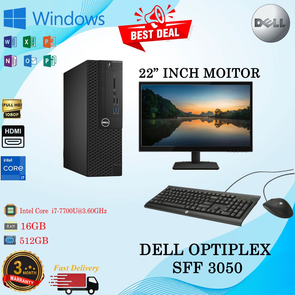 DELL OPTIPLEX SFF 3050 i7-7TH GEN | Shopee Singapore