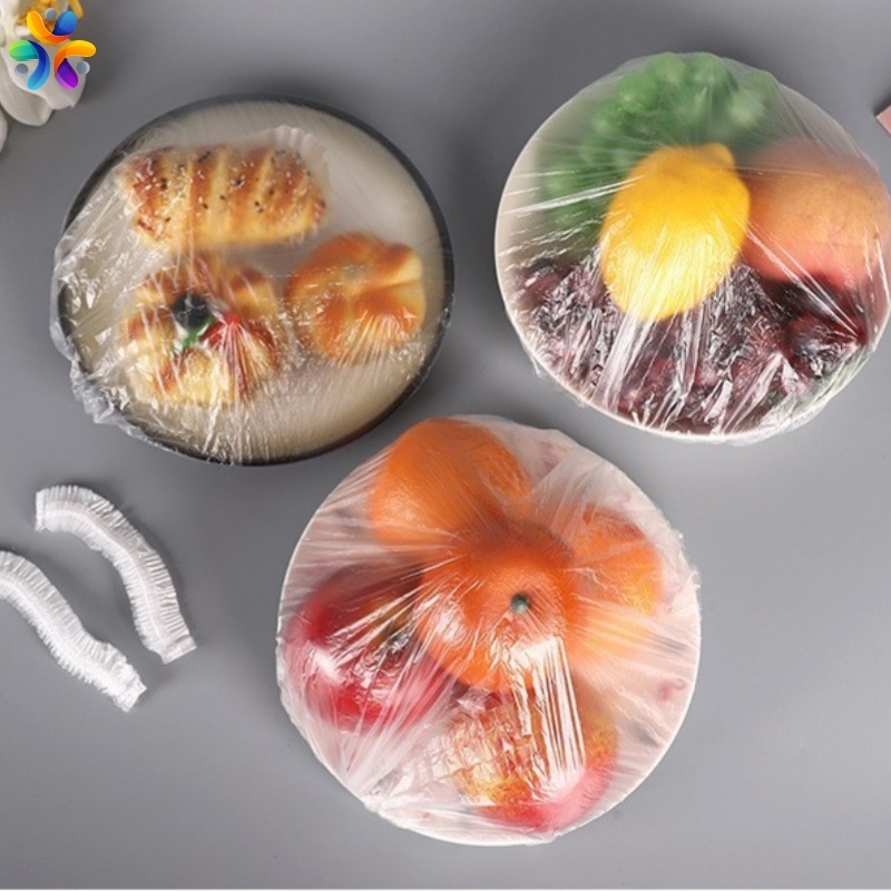 100Pcs Food Grade Disposable Plastic Wrap Bahan Gred Makanan PE Fresh ...