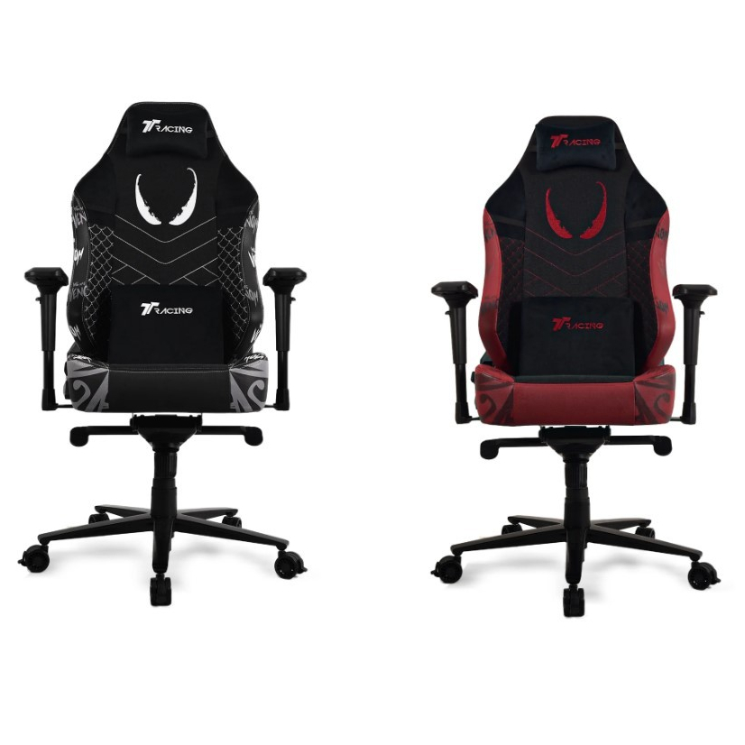 TTRacing MAXX VENOM CRIMSON / SHADWO Marvel Premium Fabric Ergonomic ...