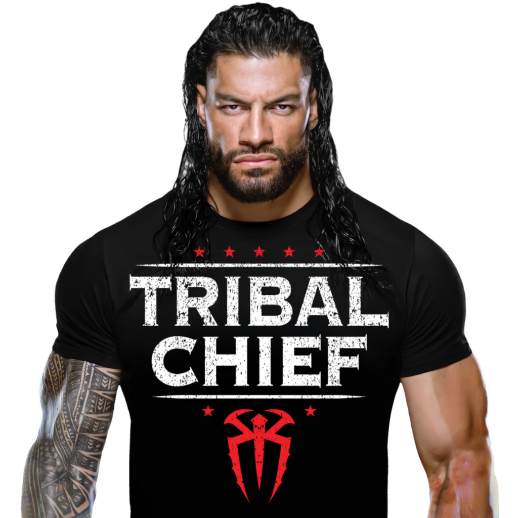 Roman Reigns Tribal Chief wrestling cotton tshirt | Shopee Singapore