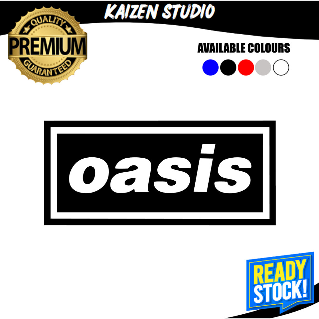 KAIZEN STUDIO OASIS Band Music Group Vinyl Outdoor Cutting Sticker ...